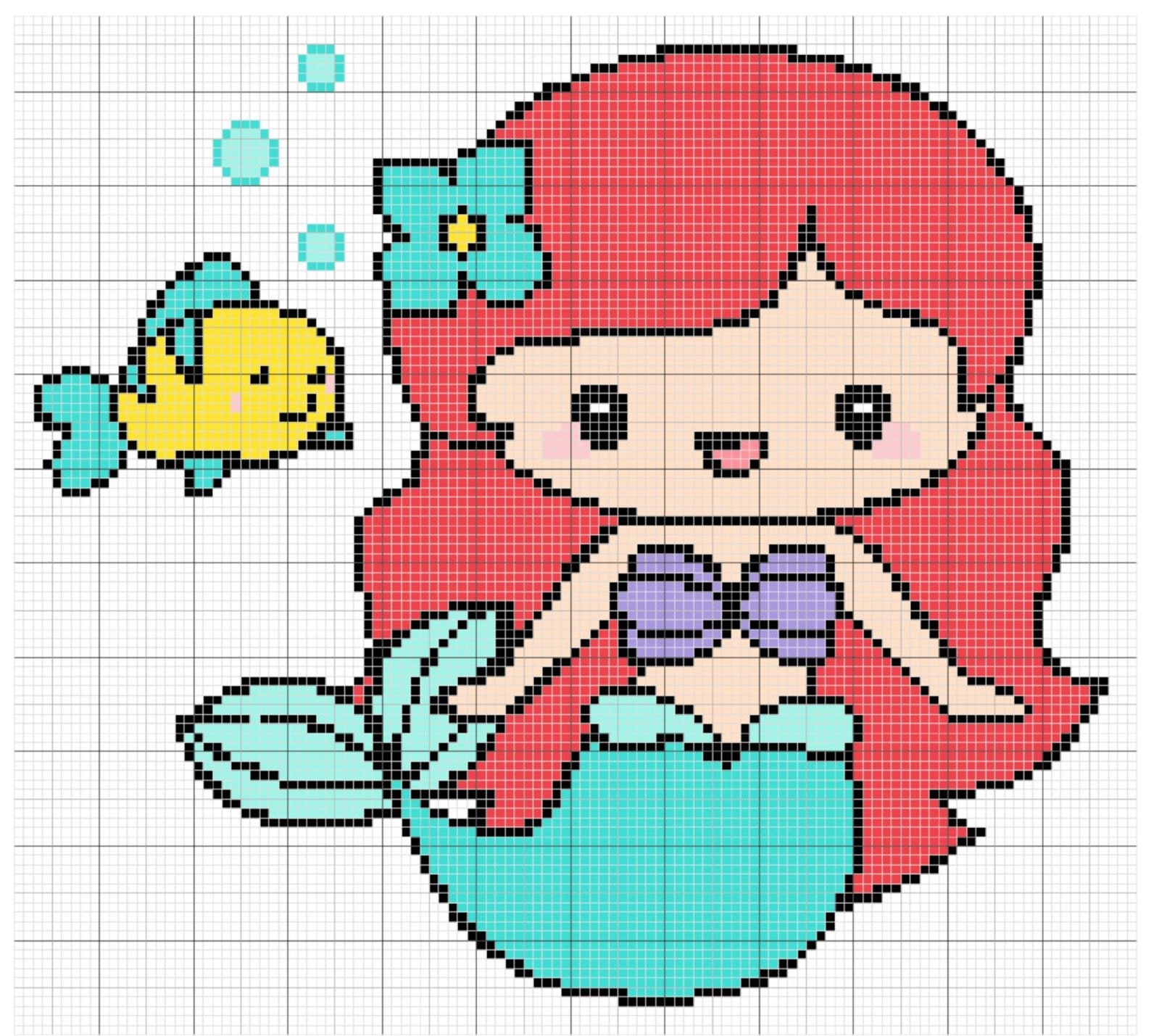 Mermaid Blanket, C2C Crochet Pattern Only - Etsy