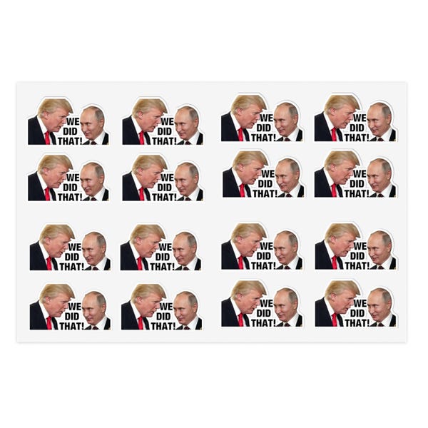 Trump and Putin Stickers - Etsy