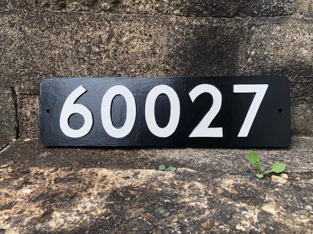 Railway Locomotive Smokebox Number Plate Replica - Etsy