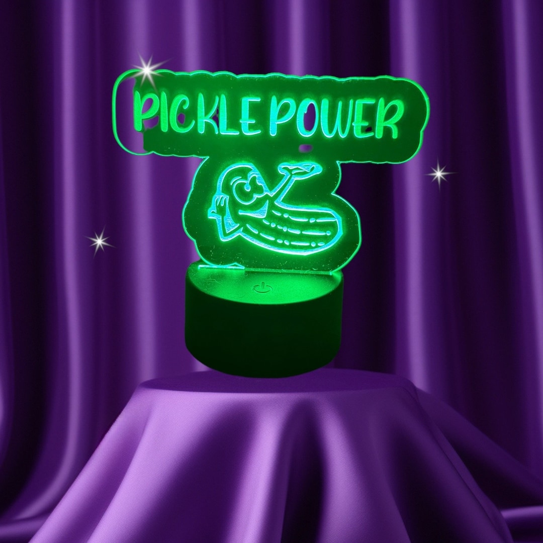 Pickle Power Light up LED Sign - Etsy
