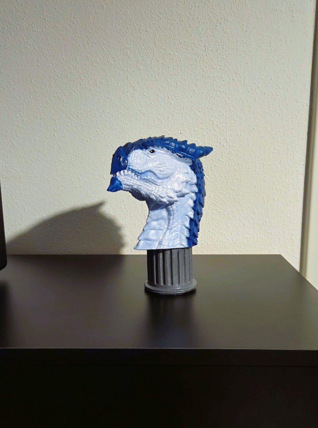 Ice Dragon Head Model Dragon Figure Gaming Room Decoration Home Decor ...