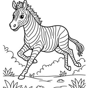 Jungle Animal Coloring Book: Safari Adventure, Ages 6-10 - Etsy