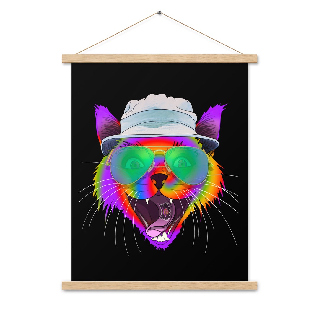 This is "cat" Country! Fear and Loathing Cat Poster W/ Hangers - Etsy