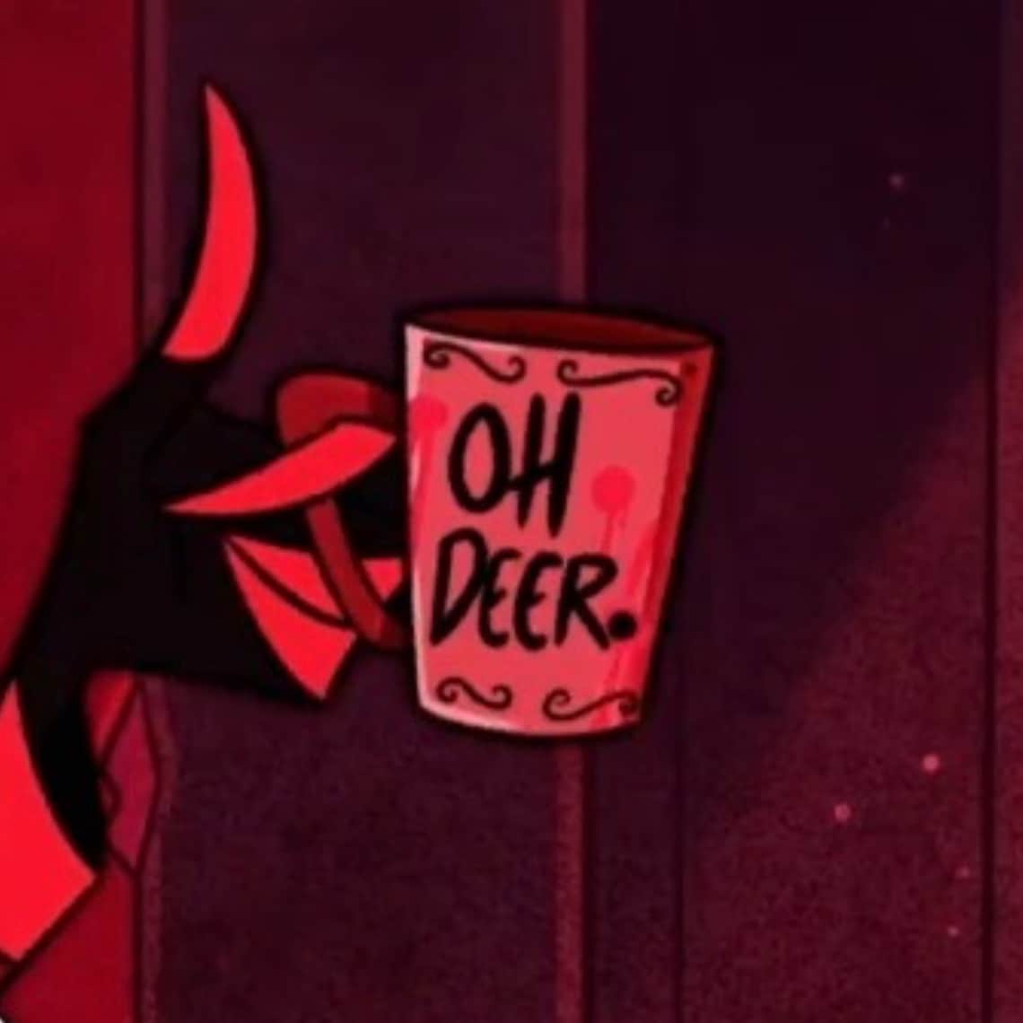 DIY Alastor’s Mug Oh Deer! (as Seen in S1 E2) Cricut SVG/PNG File ...