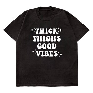 Groovy Rainbow “thick Thighs Good Vibes” SVG_PNG_PSD Instant Digital Download for Cricut and ...