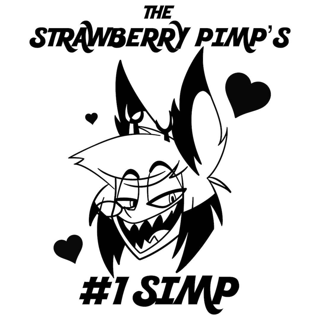 Alastor the Strawberry Pimps 1 Simp SVG/PNG Digital Download File for ...