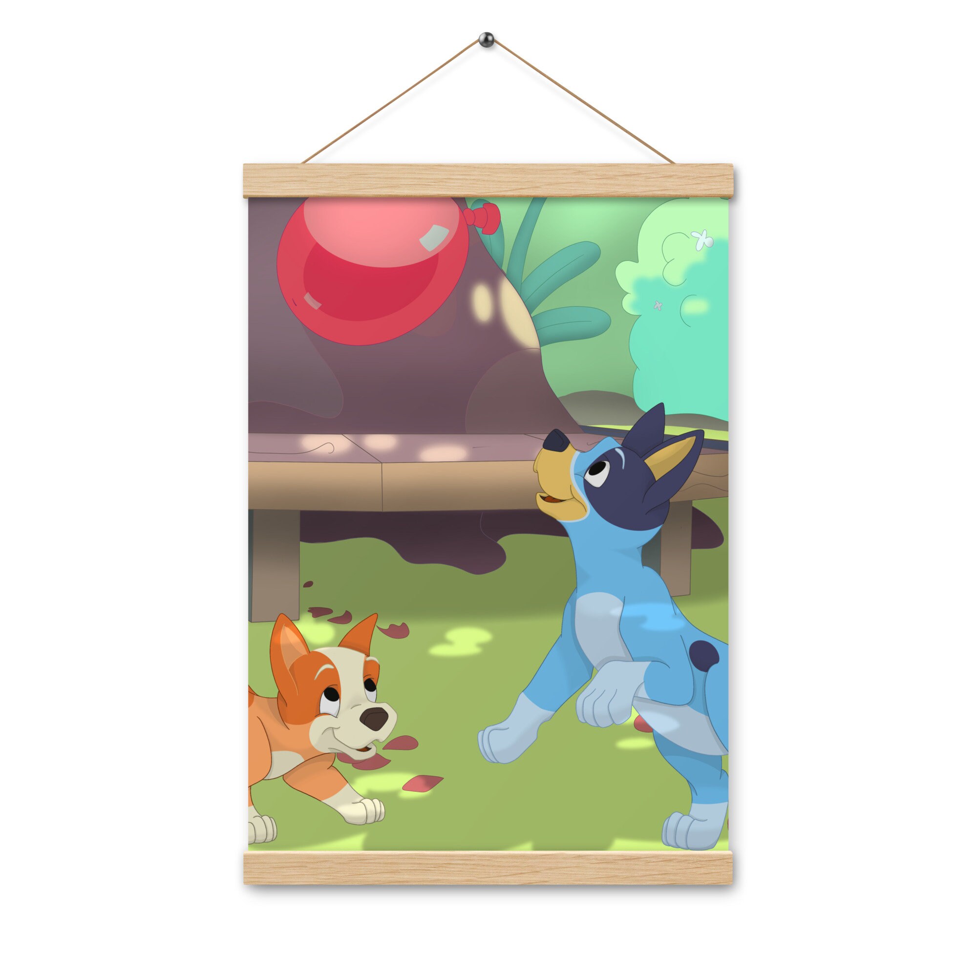 Bluey Inspired Fanart in Disney-like Art Style "keepy Uppy" Poster W ...