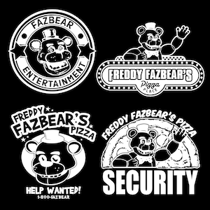 Graphic Bundle (5) - Fazbear Pizza Security FNAF SVG Digital Download ...