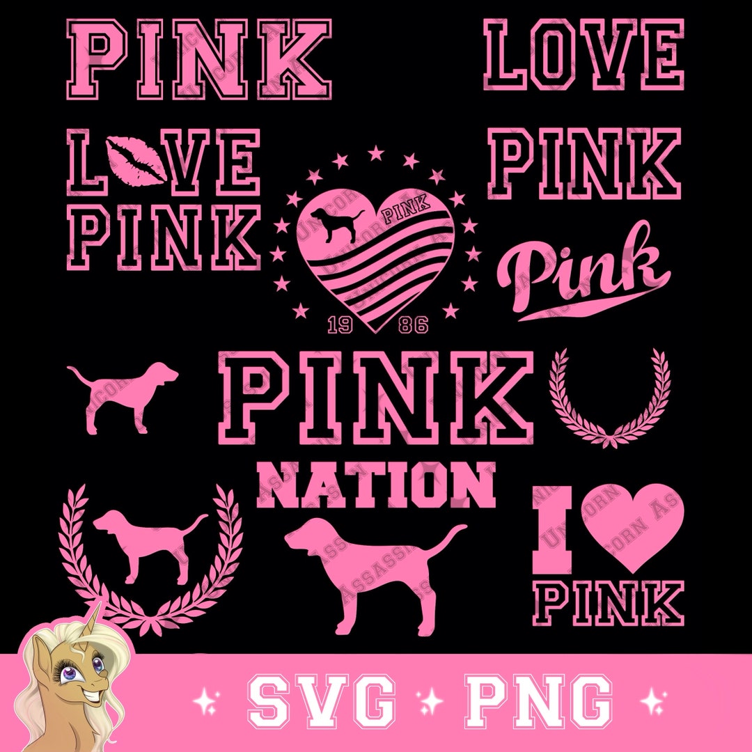 Graphic Bundle (10) - Love Pink SVG/PNG Digital Download for Cricut and ...