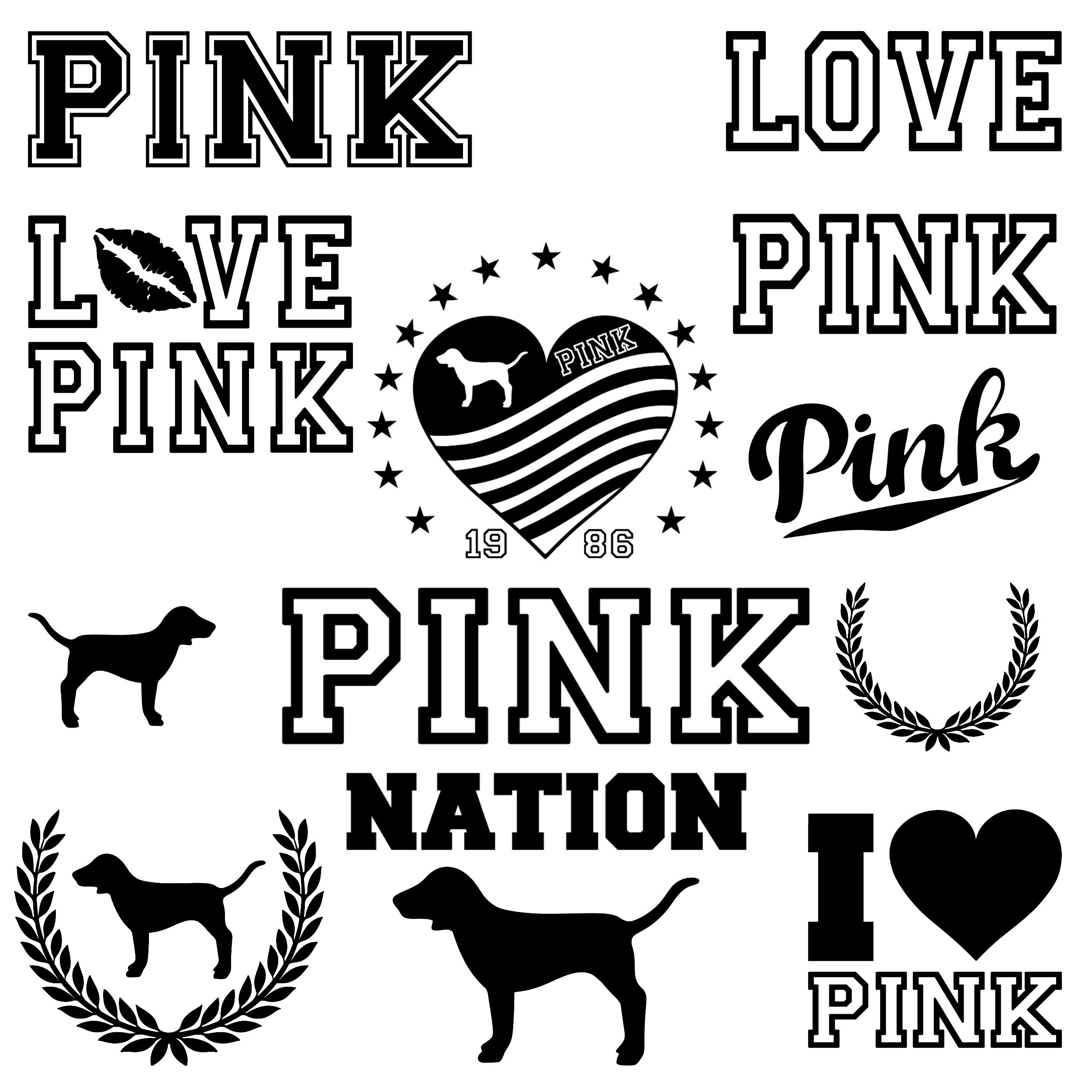 Graphic Bundle 10 Love Pink SVG/PNG Digital Download for Cricut and ...