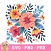 Pastel Floral Arrangement SVG_PNG_PSD Digital Image Download for ...