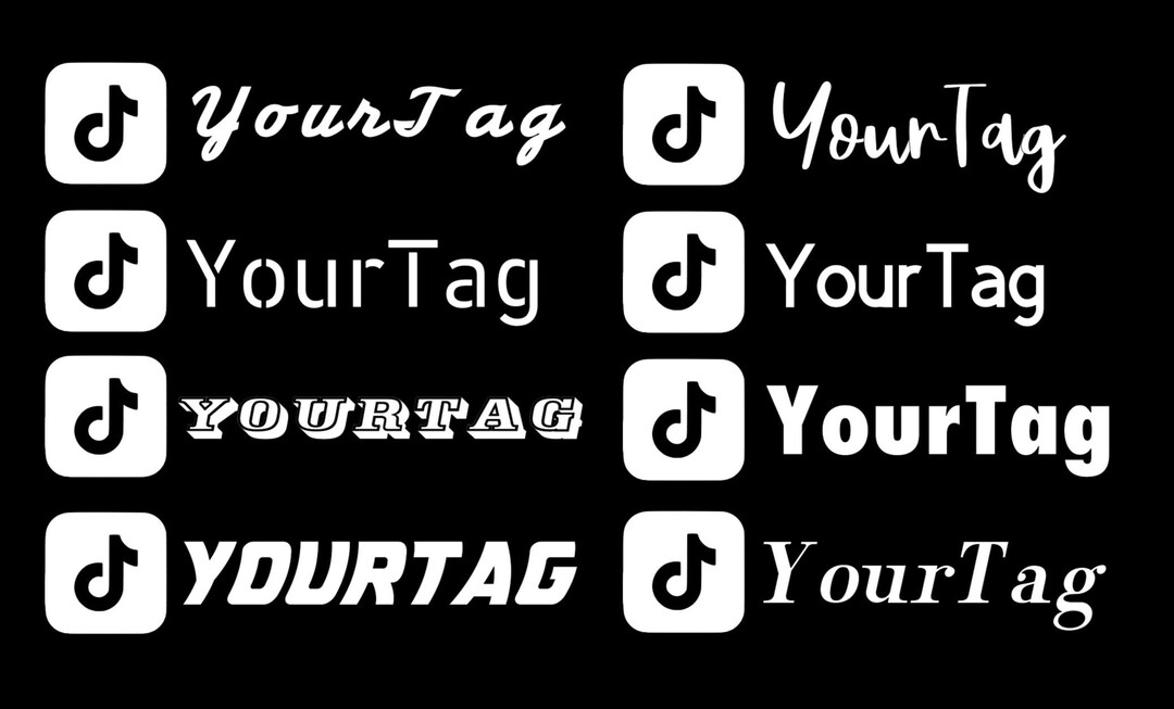 Custom Personalized Social Media Vinyl Sticker Tiktok - Etsy