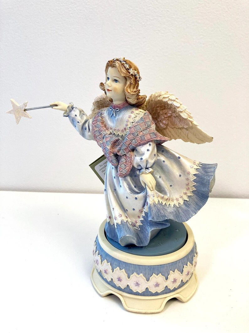 Everyday Angels Angel of Wishes With Magic Star Betty Singer Music Box ...