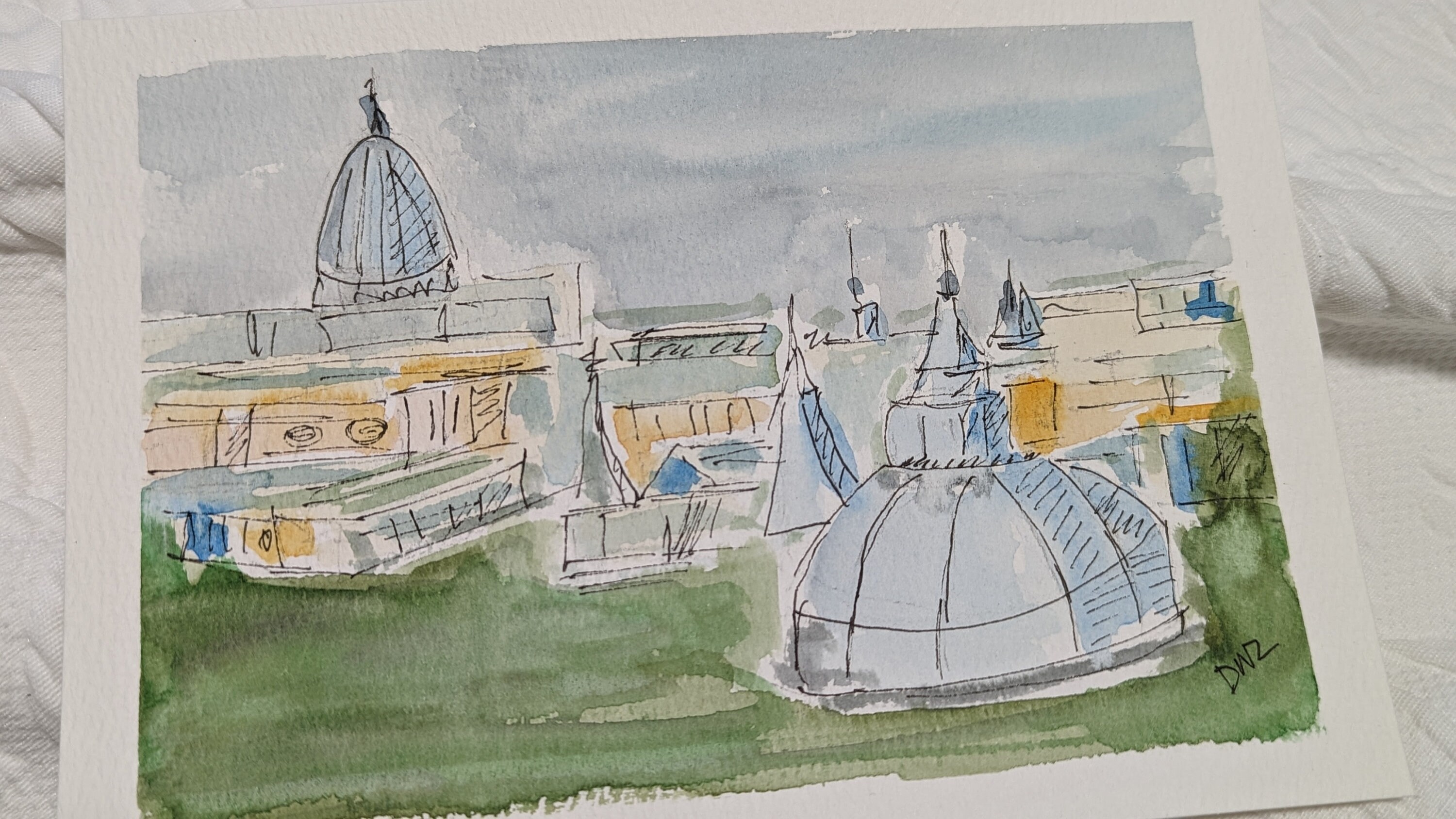 Roman Rooftops (painting Only - No Frame) - Etsy