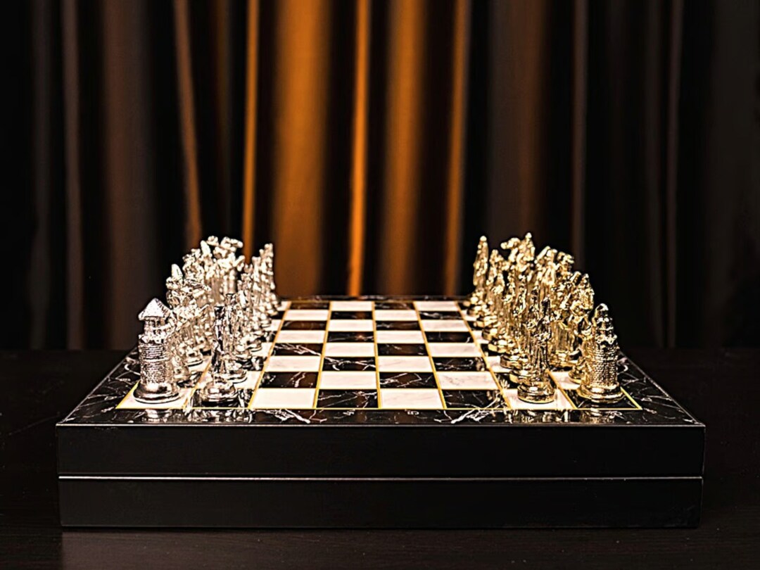Handcrafted Ottoman-byzantine Chess Set With Metal Pieces and Elegant ...