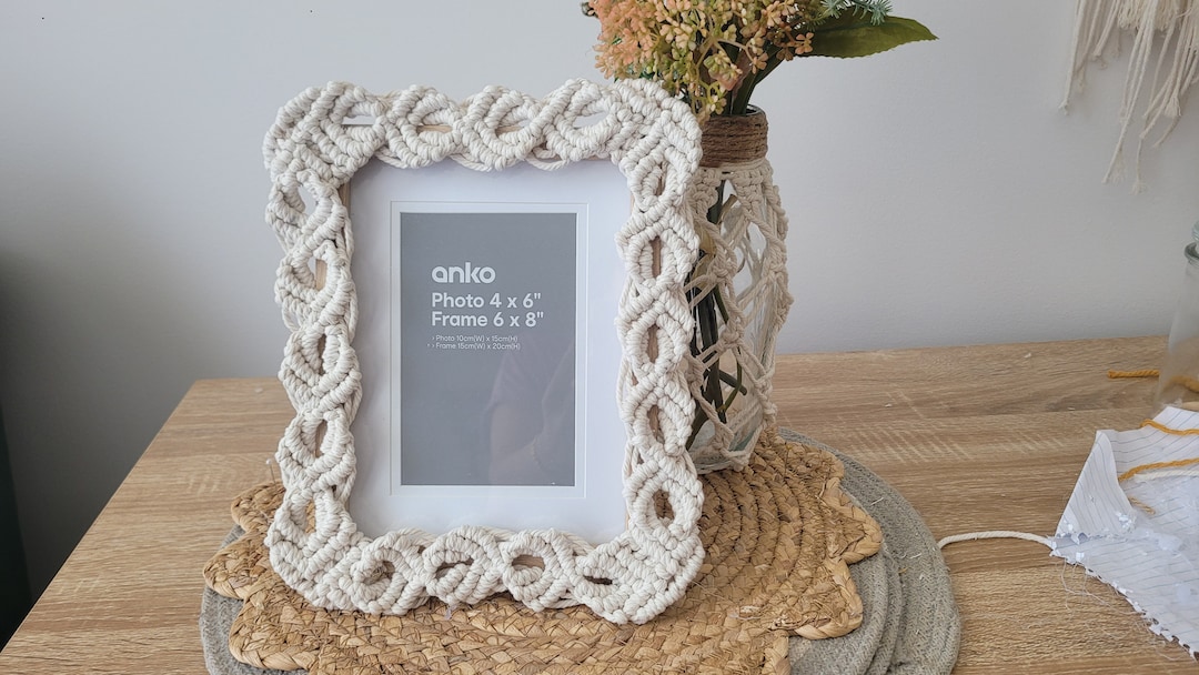 Macrame Photo Frame - Etsy