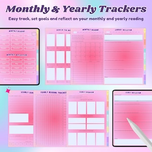 Digital Reading Journal Digital Reading Tracker Journal Goodnotes ...