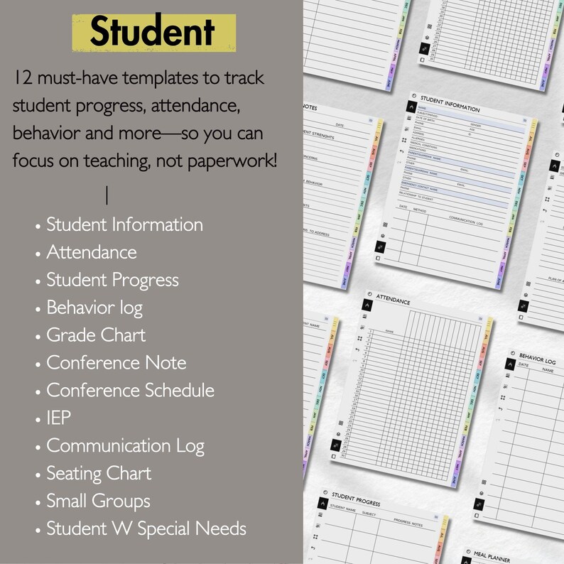 Teacher Planner for Remarkable Paper Pro, Templates for Remarkable ...