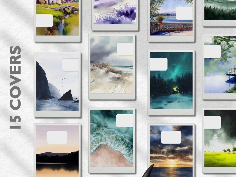 Notebook Cover for Remarkable Paper Pro, Landscape Cover Bundle for ...