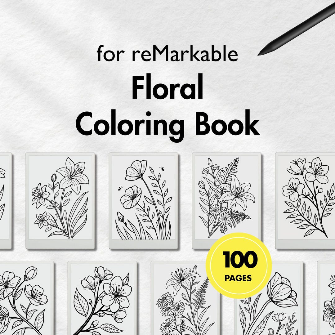 Coloring Book for Remarkable Paper Pro, Templates for Remarkable ...