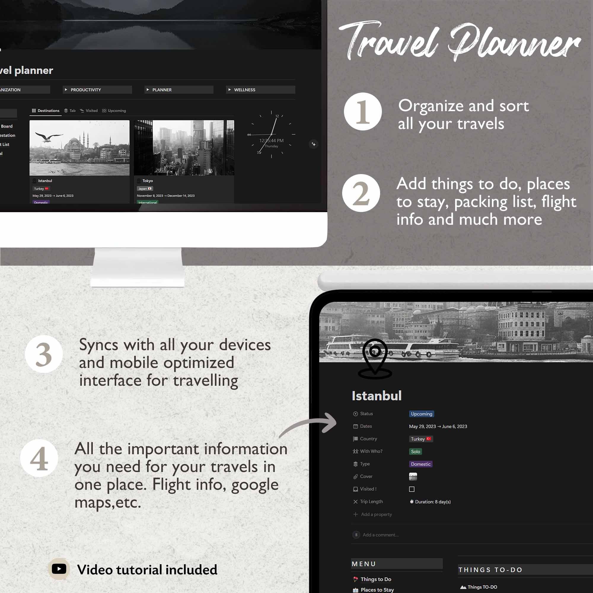 Notion Life Planner Notion Templates Notion Dark Mode Notion All in One ...