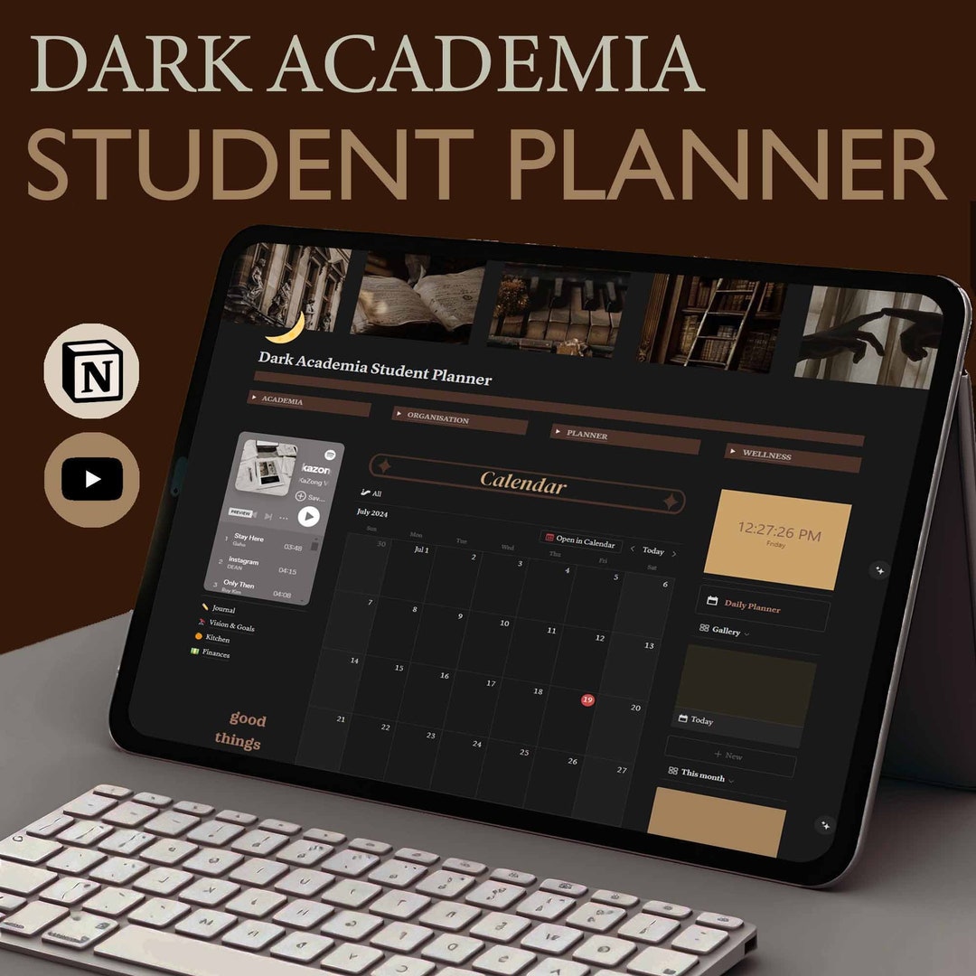 Notion Student Planner Notion Academic Planner Notion Student Dashboard ...
