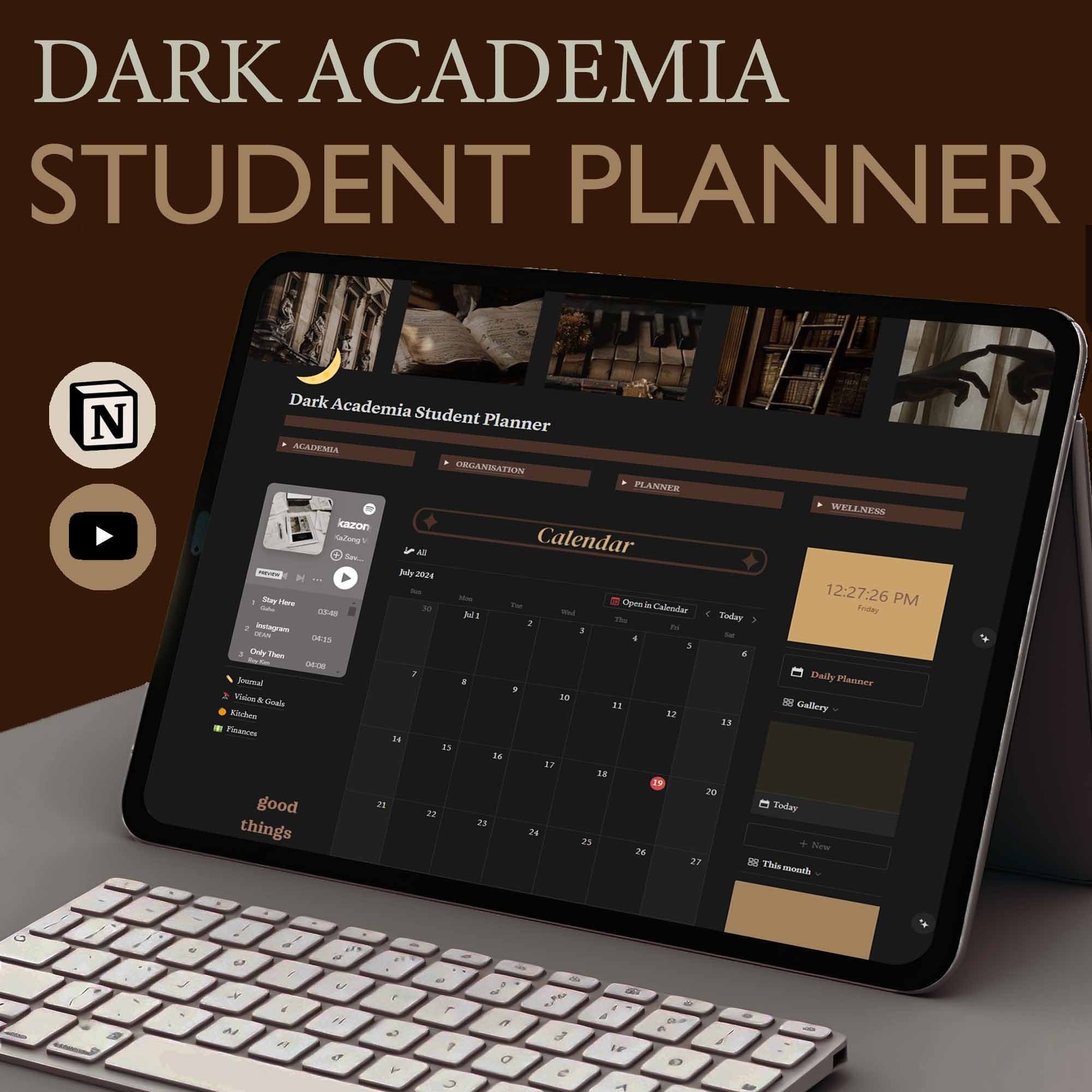 Notion Student Planner Notion Academic Planner Notion Student Dashboard ...