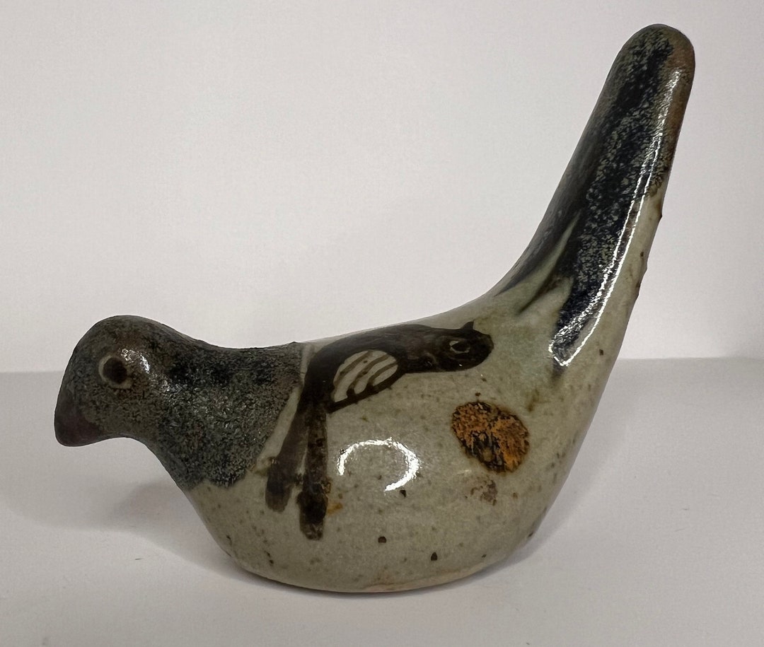 Vintage Fold Art Pottery Bird // 3” - Etsy