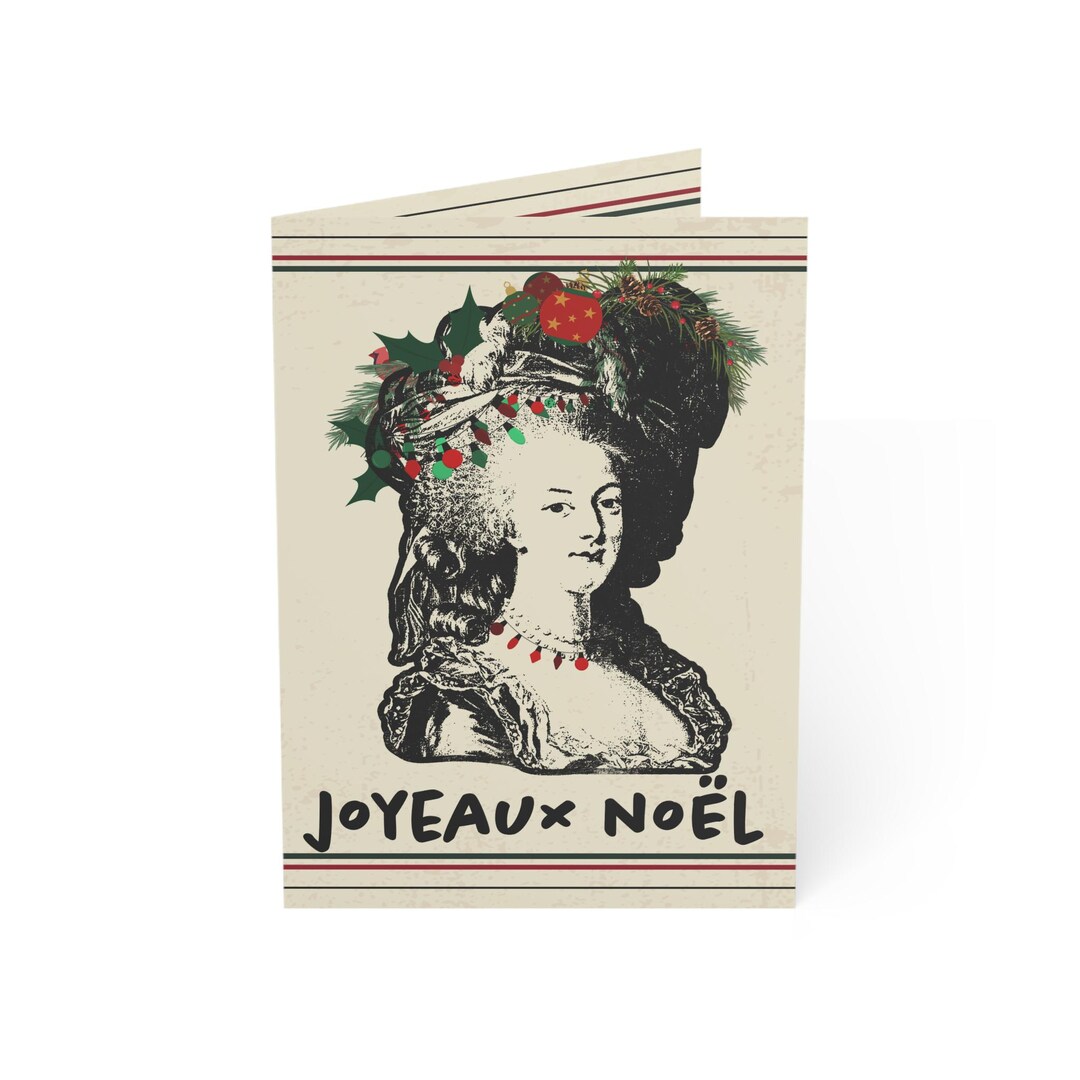 Christmas Cards 5x7 Marie Joyeaux Noel Set of 10, 30, or 50pcs With ...