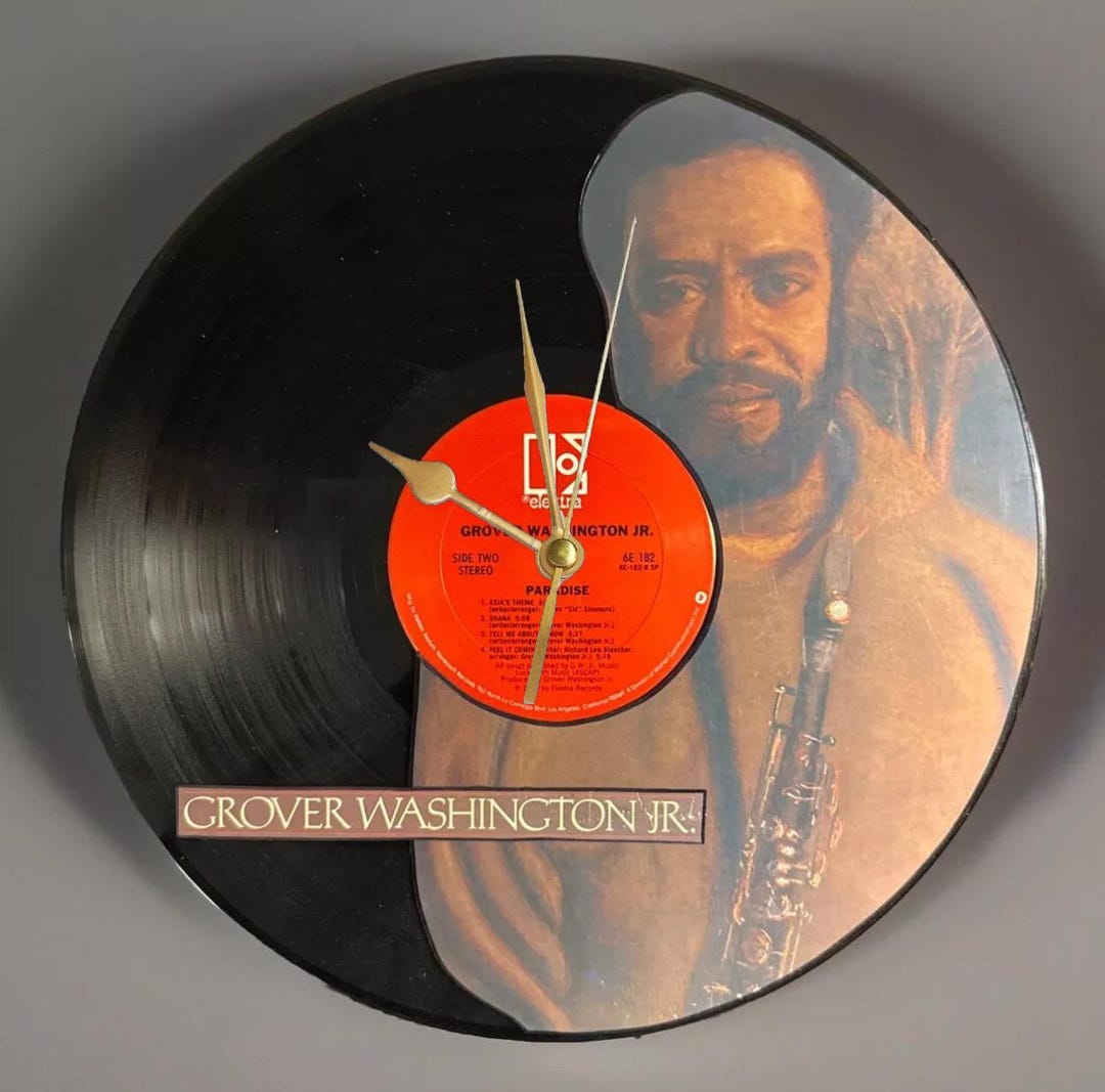 Grover Washington Jr. Paradise Vinyl Record and Cover Art Wall Clock - Etsy