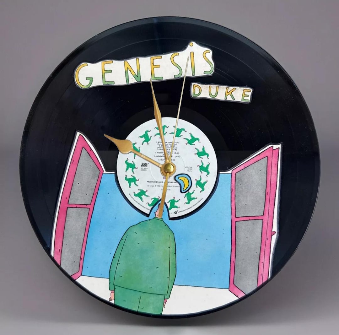 Genesis: Duke Vinyl Record and Cover Art Wall Clock - Etsy