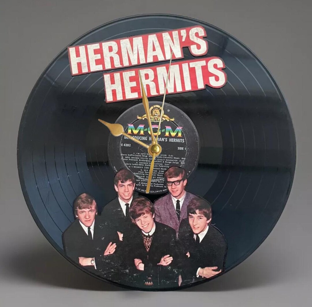 HERMAN’S HERMITS Vinyl Record and Cover Art Wall Clock - Etsy