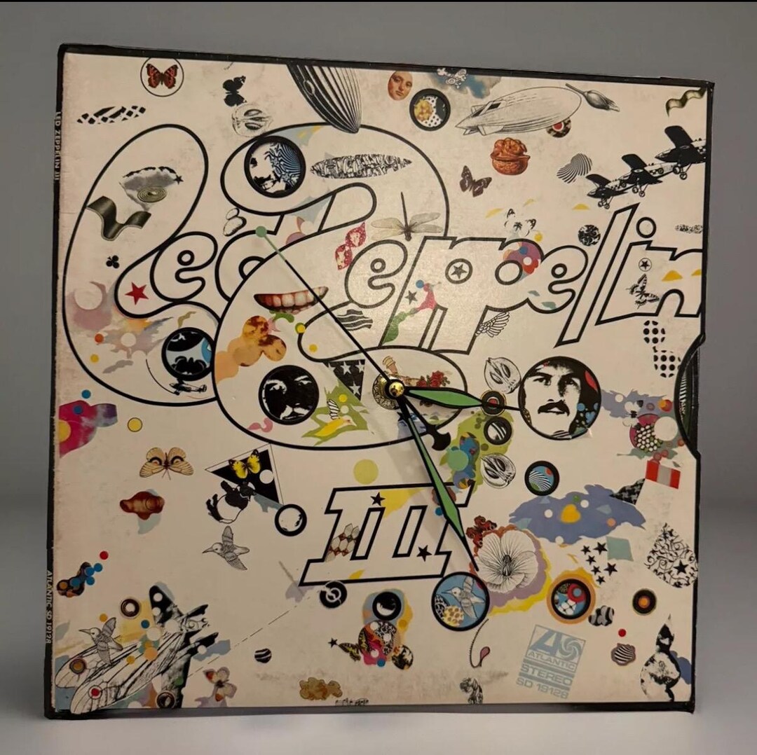 Led Zeppelin III Vinyl Record Cover Art Wall Clock - Etsy