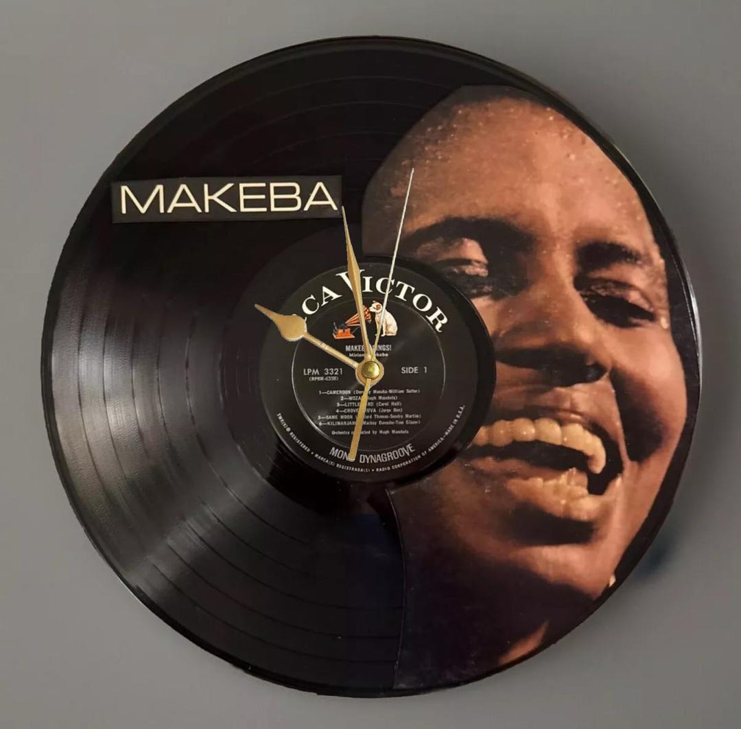 Miriam Makeba: Makeba Sings Vinyl Record and Cover Art Wall Clock - Etsy