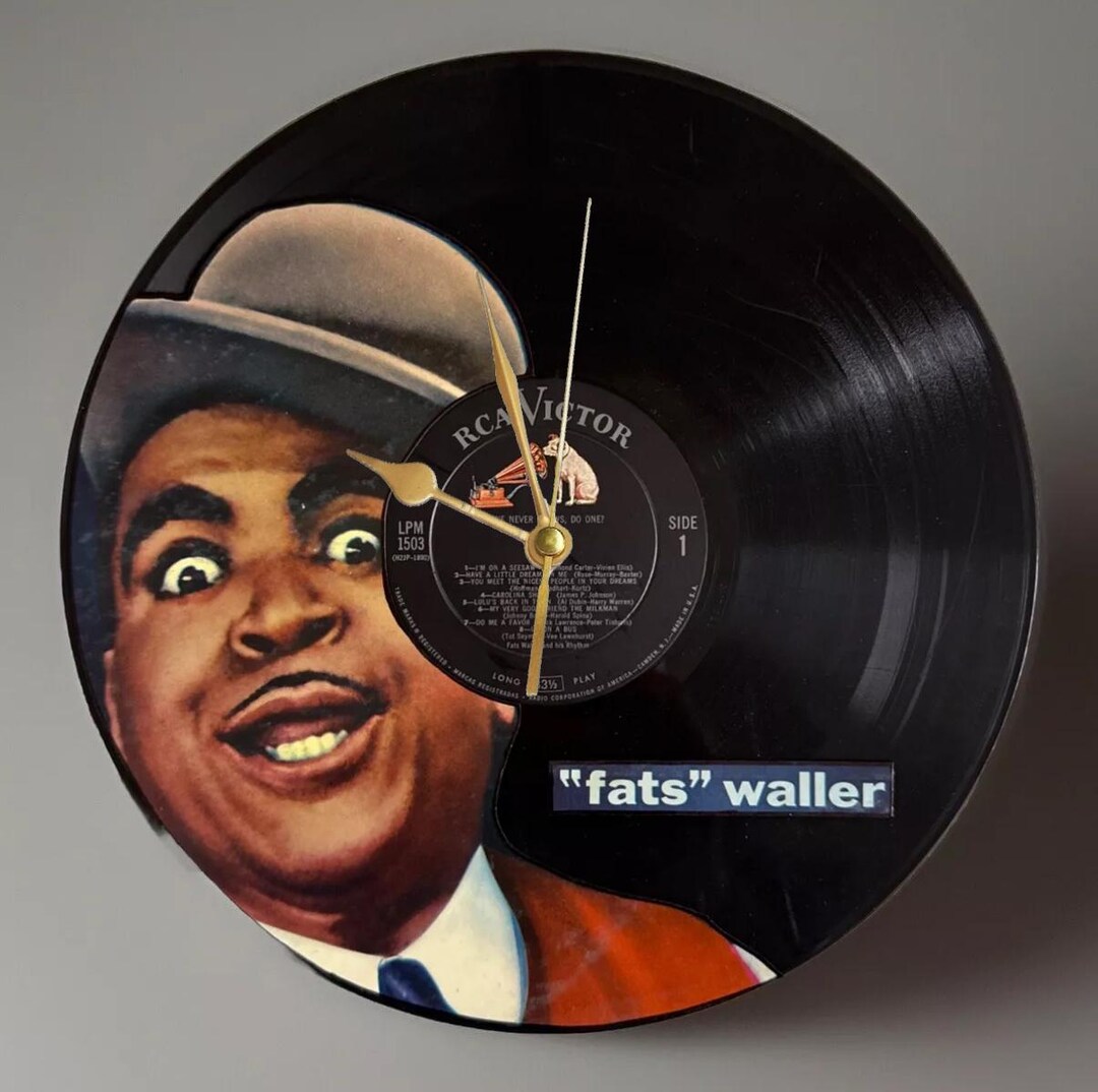 Fats Waller Vinyl Record and Cover Art Wall Clock - Etsy