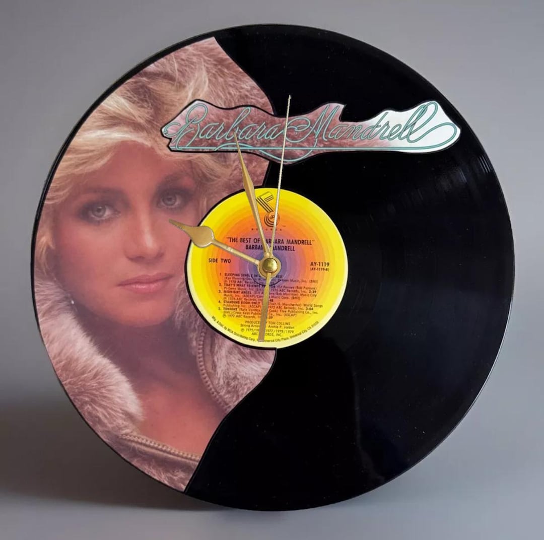 Barbara Mandrell: Greatest Hits Vinyl Record and Cover Art Wall Clock ...
