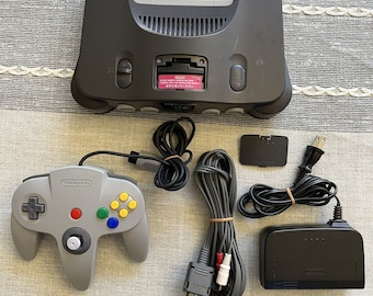 Clear Red Nintendo 64 Console Set Authentic N64 Region Free Tested ...