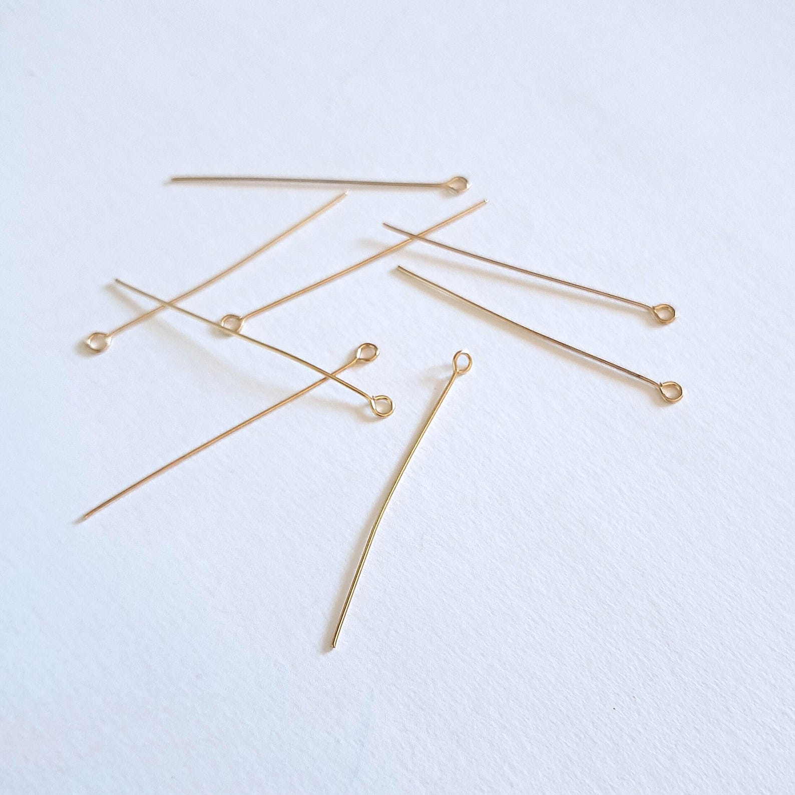 Stainless Steel Eye Pins, 30mm/40mm Eye Headpins, 22 Gauge Eye Pins ...