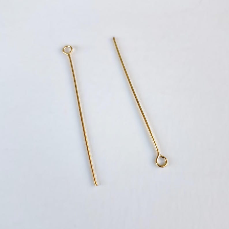 Stainless Steel Eye Pins, 30mm/40mm Eye Headpins, 22 Gauge Eye Pins ...