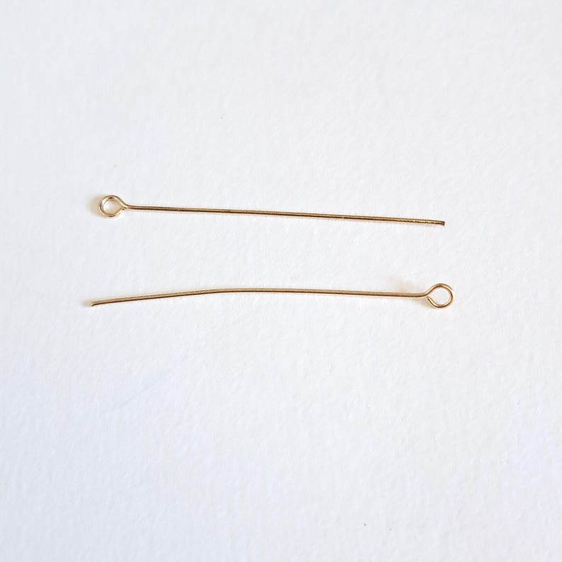 Stainless Steel Eye Pins, 30mm/40mm Eye Headpins, 22 Gauge Eye Pins ...
