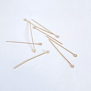 Stainless Steel Eye Pins, 30mm/40mm Eye Headpins, 22 Gauge Eye Pins ...
