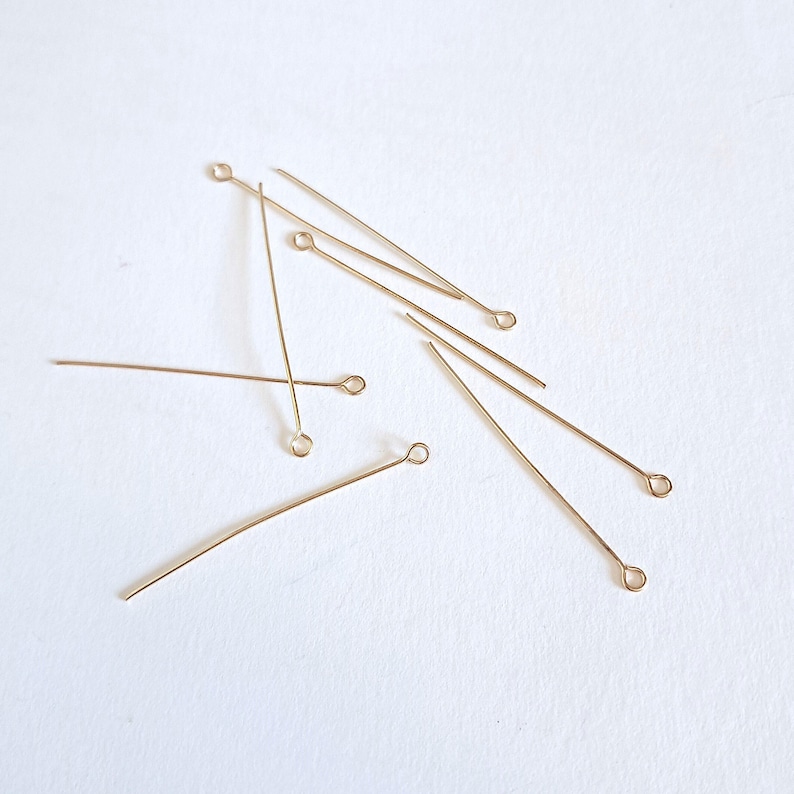 Stainless Steel Eye Pins, 30mm/40mm Eye Headpins, 22 Gauge Eye Pins ...