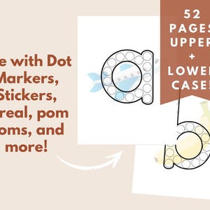 Alphabet Dot Marker Pages, Upper + Lower Case ABC Dot Marker Printables ...
