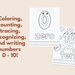 Number Coloring Pages, Toddler Learning Worksheets, Counting to 10 ...
