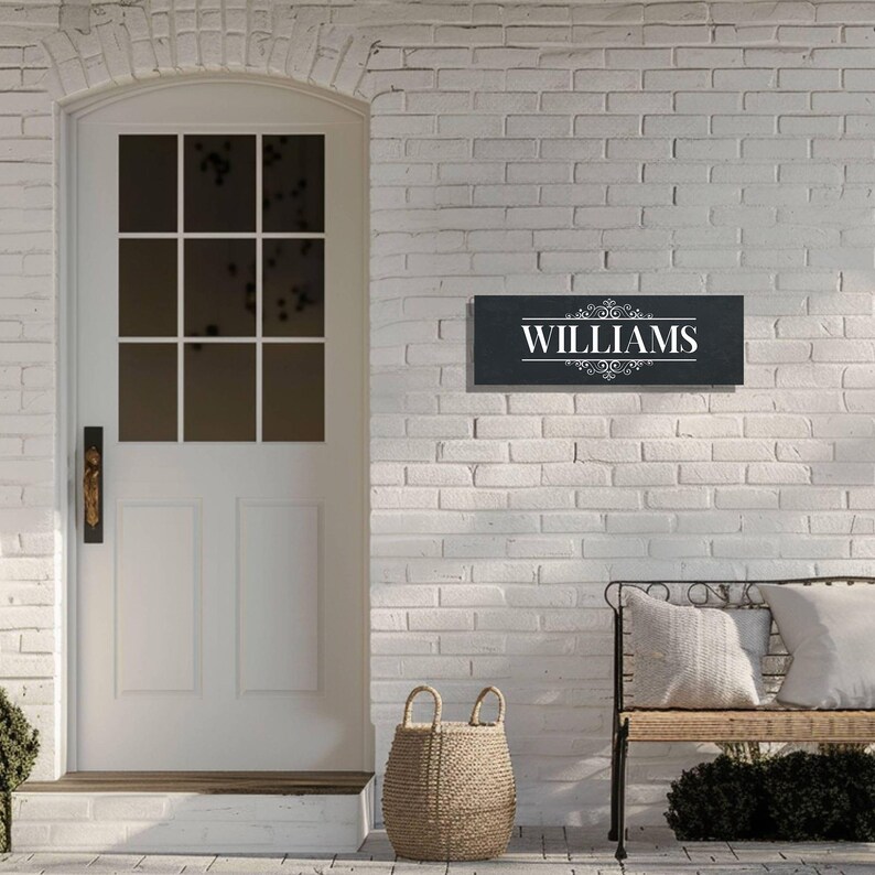 Custom Front Door Name Sign Personalized Metal Name Sign With ...