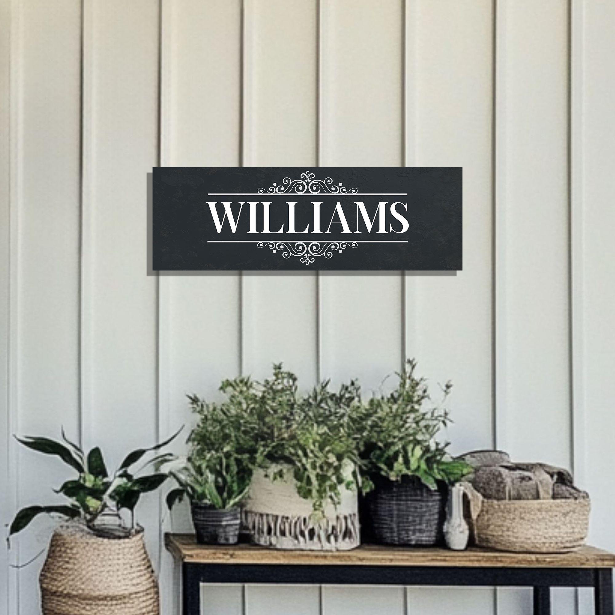 Custom Front Door Name Sign Personalized Metal Name Sign With ...