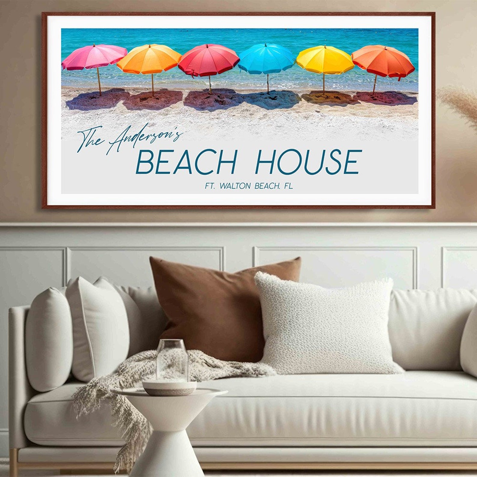 Custom Beach House Sign Personalized Beach House Sign With Beach ...