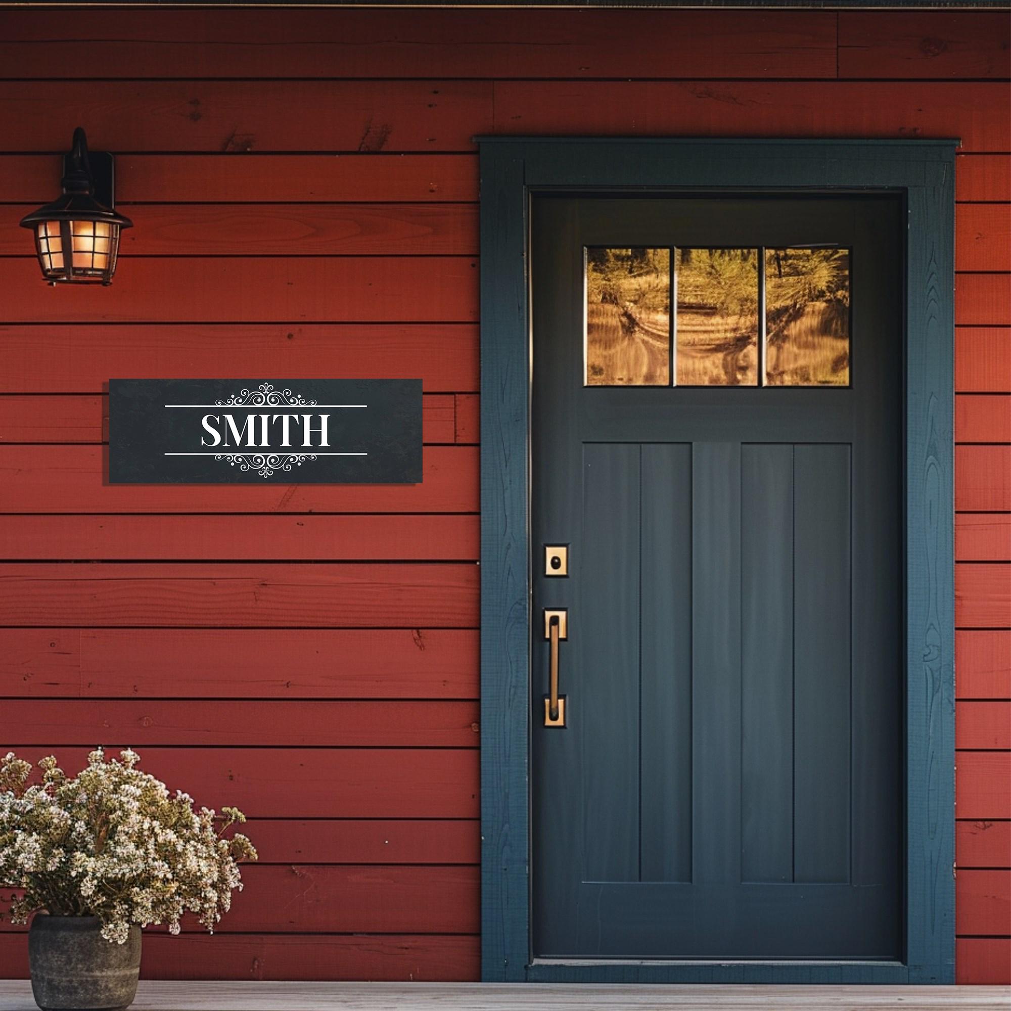 Custom Front Door Name Sign Personalized Metal Name Sign With ...