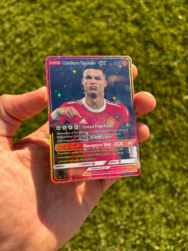 CR7 Cristiano Ronaldo Manchester United 2020/21 Custom Football Pokémon ...