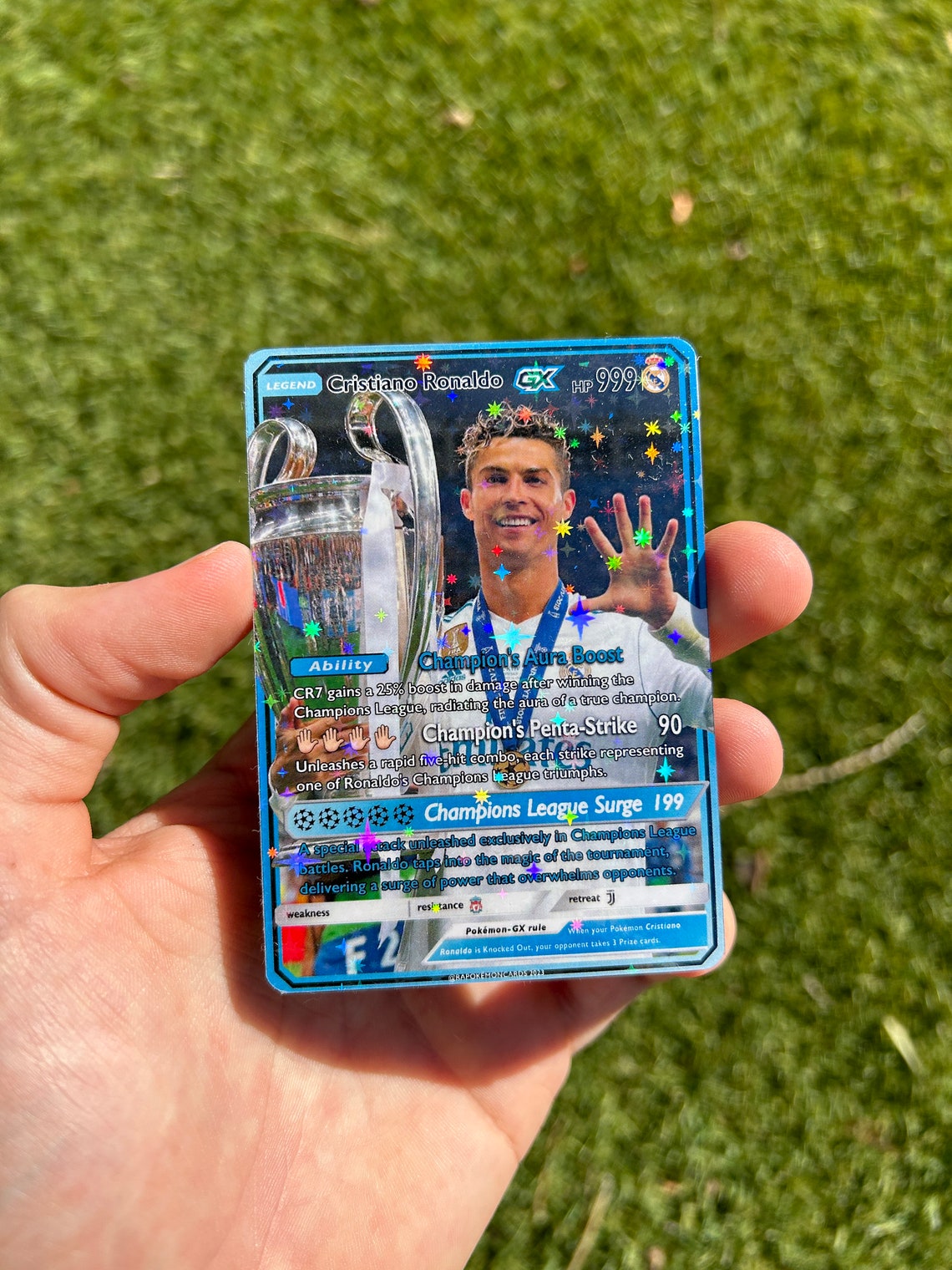 CR7 Cristiano Ronaldo Real Madrid Champions League Custom Soccer ...